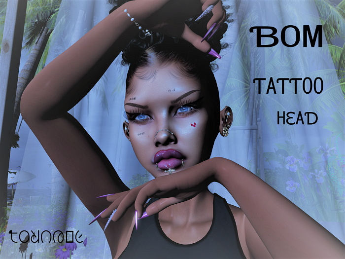 Second Life Marketplace Bom Tattoo Head